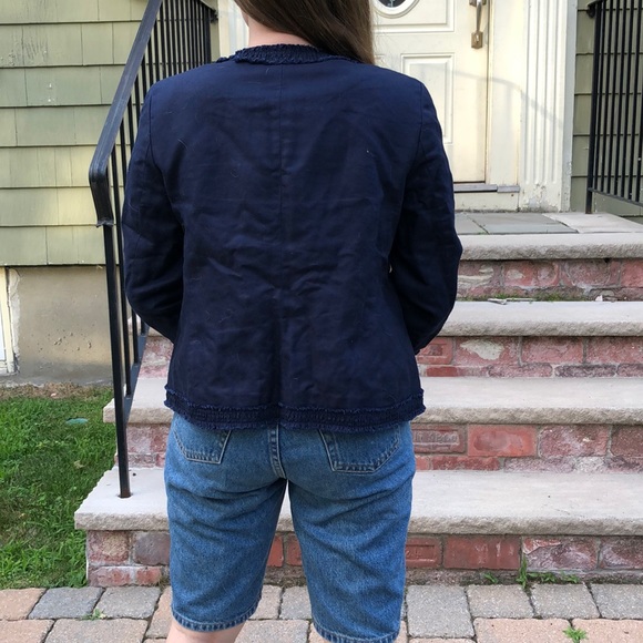 Talbots | Jackets & Coats | Talbots 4p Navy Twill Jacket | Poshmark